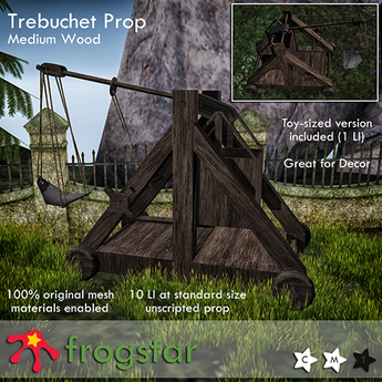 Second Life Marketplace - Frogstar - Trebuchet Prop (Medium)