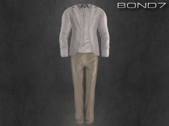 Second Life Marketplace - *BOND7* The Casual Suit (White: HUD)