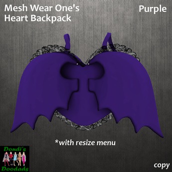 Second Life Marketplace - Dondi's Doodads Mesh Wear One's Heart ...