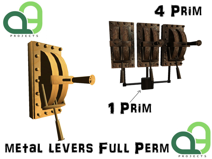 Second Life Marketplace - Metal Lever Full Perm (Boxed)