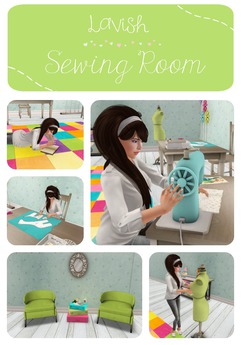 Second Life Marketplace - Lavish: Sewing Room - Complete Set