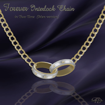 Second Life Marketplace - Forever Interlock Chain in Two Tone (M)