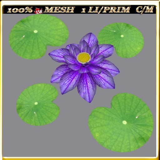 Second Life Marketplace - LW_ Lotus Mesh - 2 (1 LI/Prim)