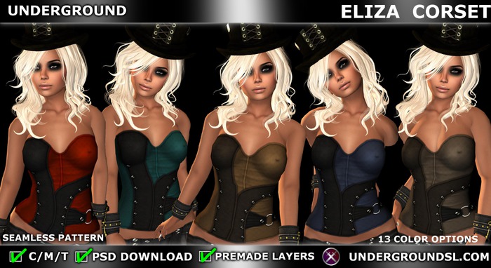 Second Life Marketplace [ug] Eliza Corset