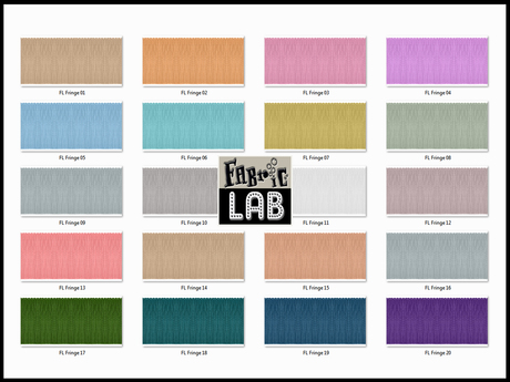 Second Life Marketplace - Fabric Lab Flapper Fringe PNG Texture Collection