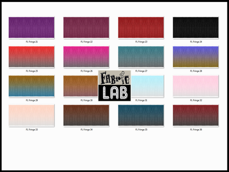 Second Life Marketplace - Fabric Lab Flapper Fringe PNG Texture Collection