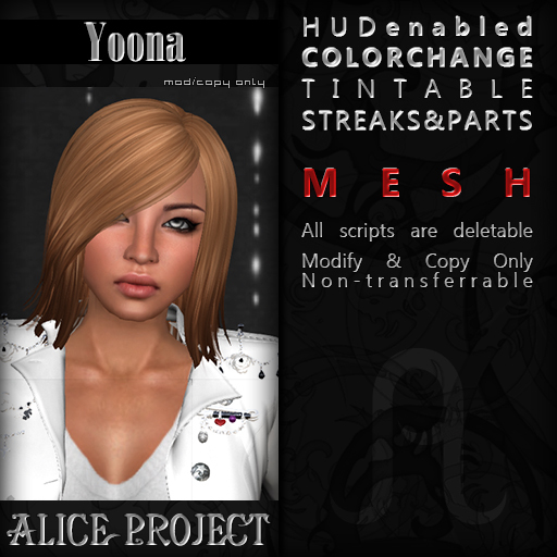 Second Life Marketplace Alice Project Yoona Create Your Own