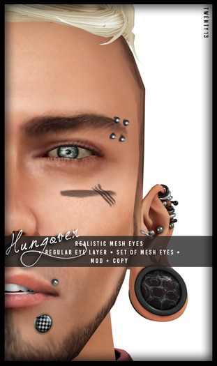 Second Life Marketplace - .t13. Realistic Mesh Eyes Hungover - Sky ...