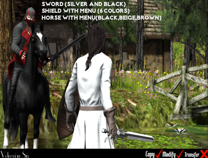 Second Life Marketplace - ++Vetrovian Poses - Medieval Knight Waiting...++