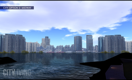 Second Life Marketplace - CITY LIVING - Sim Surround Skyline (360 ...