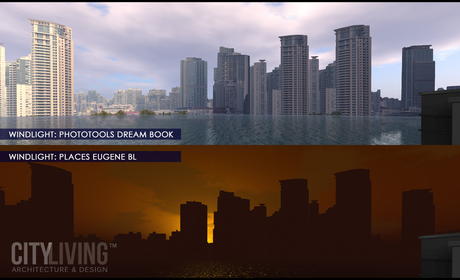 Second Life Marketplace - CITY LIVING - Sim Surround Skyline (360 ...