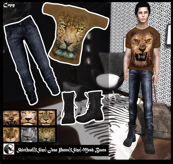 Second Life Marketplace - Male Outfit - Lions[Hud Option]-Male Outfit ...