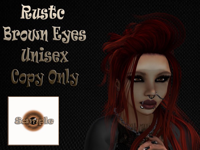 Second Life Marketplace - Rustic Eyes Natural Sandy Brown Unisex Eyes