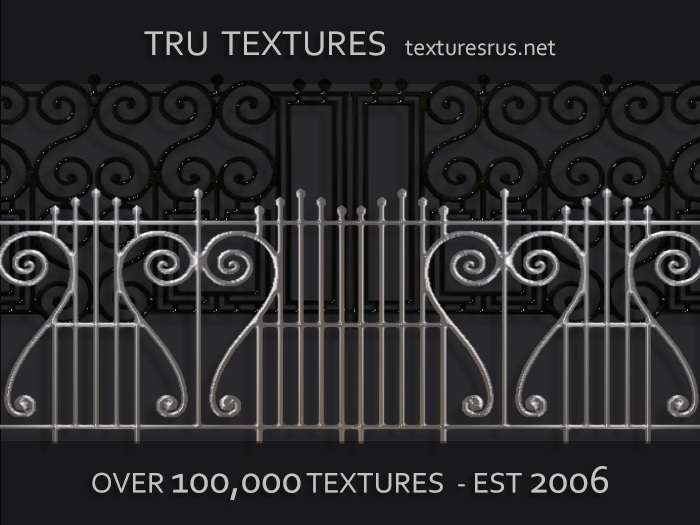 Second Life Marketplace - 24259: 20 x Seamless Ornate Metal Railing ...