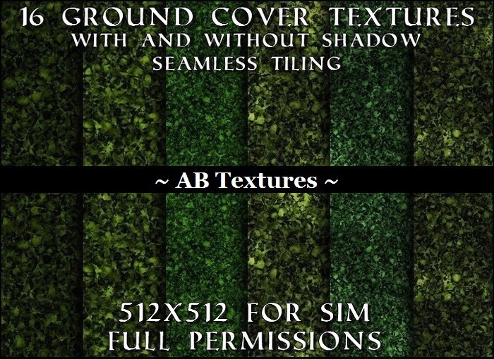 Second Life Marketplace - 16 Ground cover textures 512x512 tga seamless ...