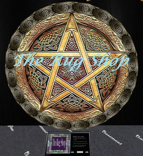 Second Life Marketplace - Round Rug Celtic gold wica 13