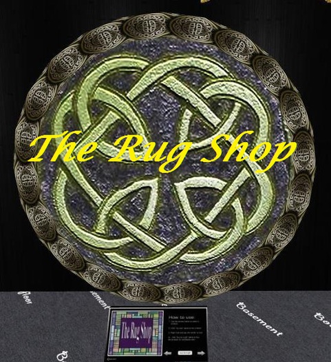Second Life Marketplace - Round Rug Celtic green knott 18