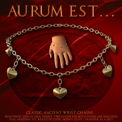 Second Life Marketplace - "Aurum Est..." ancient roman wrist chains