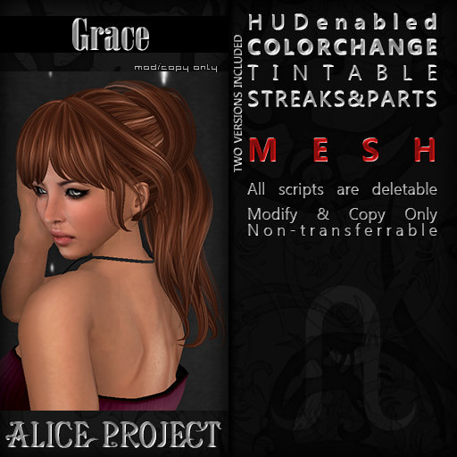 Second Life Marketplace - Alice Project - Grace - Monotone