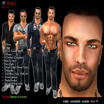 Second Life Marketplace - "PROMO"COMPLETE MALE AVATAR- MS11