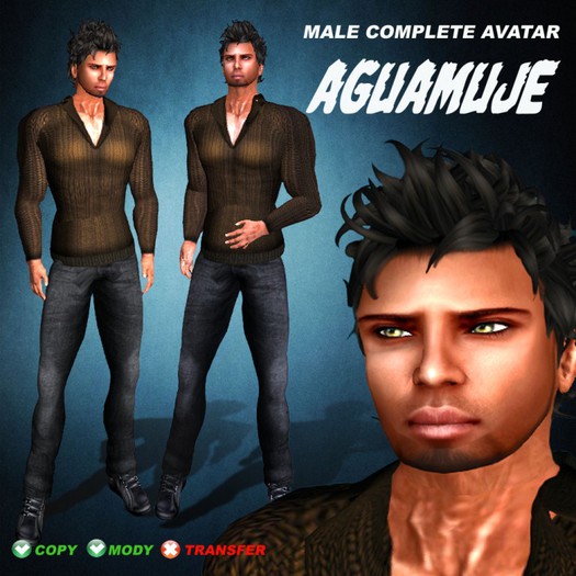 Second Life Marketplace - "PROMO"COMPLETE MALE AVATAR-AGUAMUJE