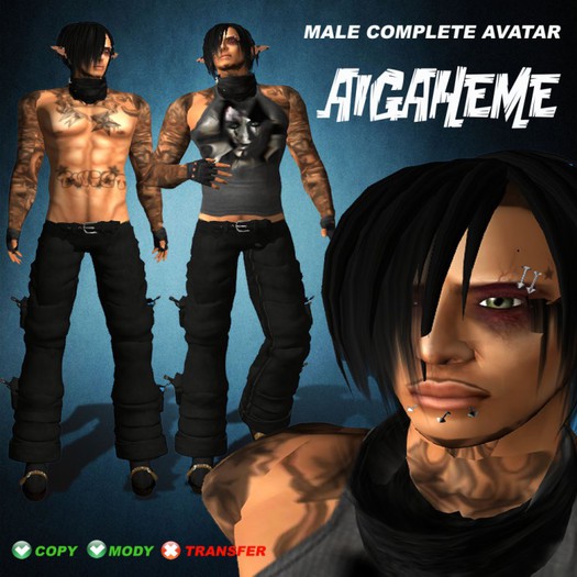 Second Life Marketplace - "PROMO"COMPLETE MALE AVATAR-AIGAHEME