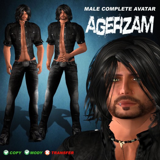 Second Life Marketplace - "PROMO"COMPLETE MALE AVATAR-AGERZAM