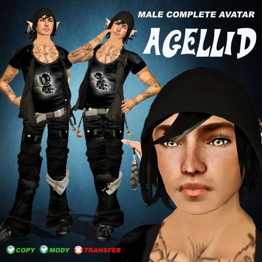 Second Life Marketplace - "PROMO"COMPLETE MALE AVATAR-AGELLID