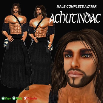 Second Life Marketplace - "PROMO"COMPLETE MALE AVATAR-ACHUTINDAC