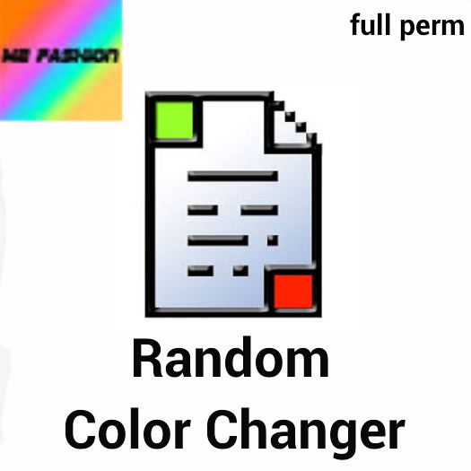 Second Life Marketplace - ramdom color Changer