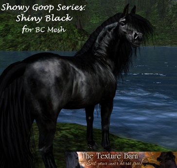 Second Life Marketplace - BC - Show Goop Series: Shiny Black Texture Pack