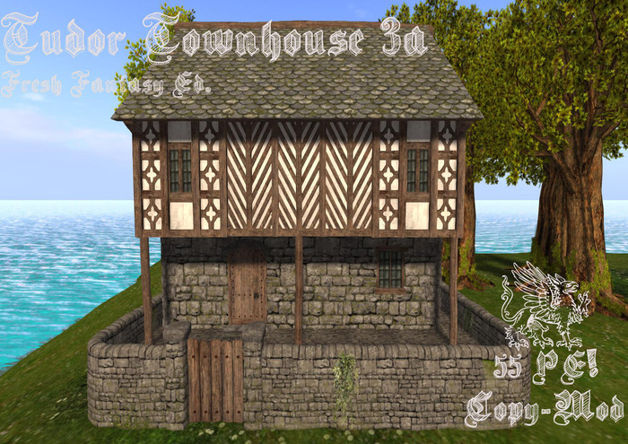 Second Life Marketplace - Worlds End - Tudor Townhouse 3A - Fantasy Edition