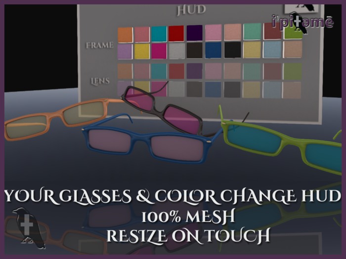 Second Life Marketplace - ~i~ Your Glasses (Resize & Stretch) & HUD ...
