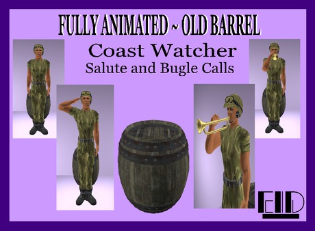 Second Life Marketplace - OLD BARREL - Coast Watcher - 1 PRIM - FULLY ...