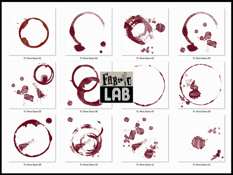 Second Life Marketplace - Fabric Lab Alpha Red Wine Stain Texture ...