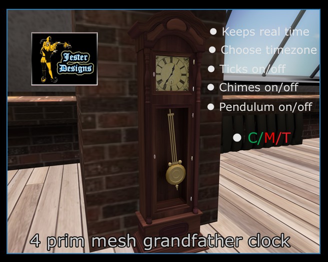 Second Life Marketplace - Copy Mesh Grandfather Clock