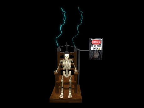 Second Life Marketplace - Mesh Electrocution Skeleton (box)