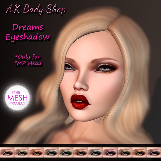 Second Life Marketplace - A.K BS Dreams Eyeshadow - For TMP Head