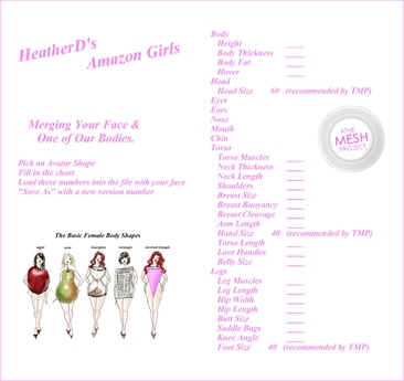 Second Life Marketplace - HeatherD's Female Body Shapes