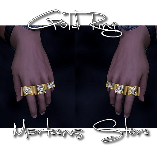Second Life Marketplace - Three Rings Gold [MARTEENS STORE]