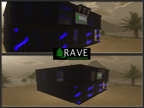 Second Life Marketplace - Rave - Club Neon (Blue) - Low Prim Prefab ...