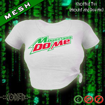 Second Life Marketplace - ..:: CODED ::.. Women's Knotted Tee (Mount N ...