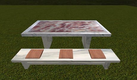 Second Life Marketplace - Outdoor Marble Set 3 V1.1