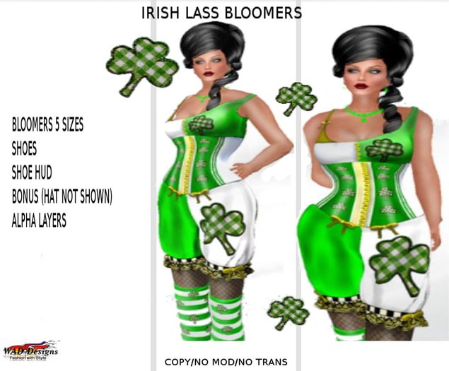 Second Life Marketplace - IRISH LASS BLOOMERS