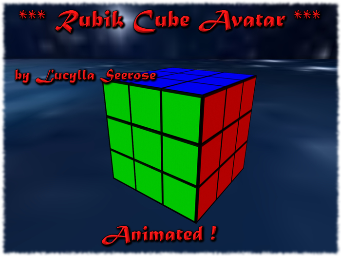 Second Life Marketplace - BoX ***Rubik Cube Avatar*** (Little Size) by ...