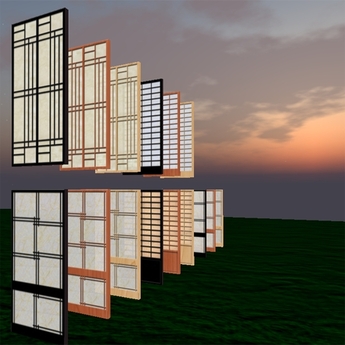Second Life Marketplace - Shoji Screen Textures by Mally McGinnis