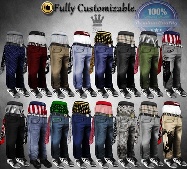 Second Life Marketplace - [Syn] Jean Pants (Texture HUD)