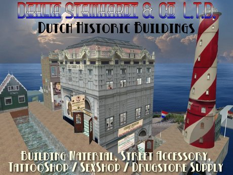 Second Life Marketplace - Dutch Canal House HERENHUIS1a (COPY version)