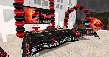 Second Life Marketplace - Kit Birthday Party Flamengo Time Theme ...