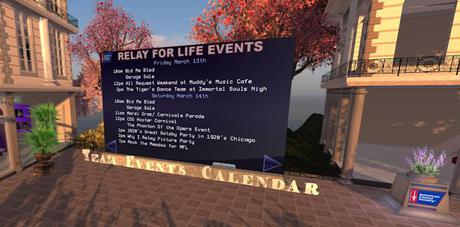 Second Life Marketplace - RELAY FOR LIFE Events Calendar